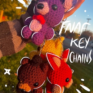 Fnaf-inspired Plush Keychains - Etsy