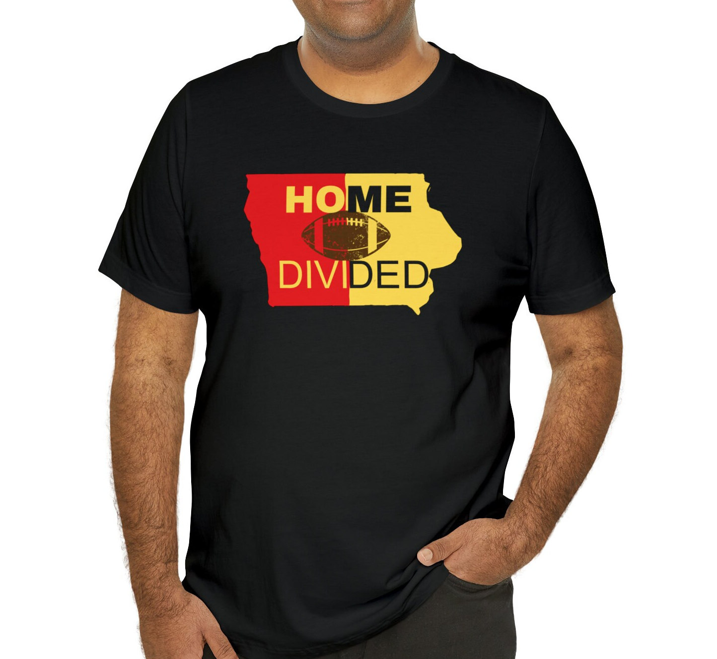 Iowa Home Divided Unisex Jersey Tee, House Divided T Shirt, Iowa ...