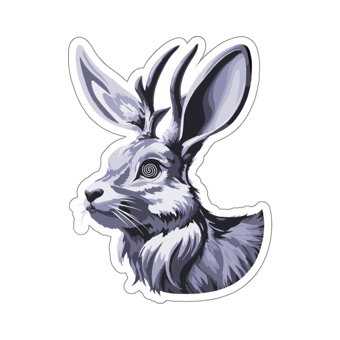 Jackalope Cryptid Sticker - Etsy