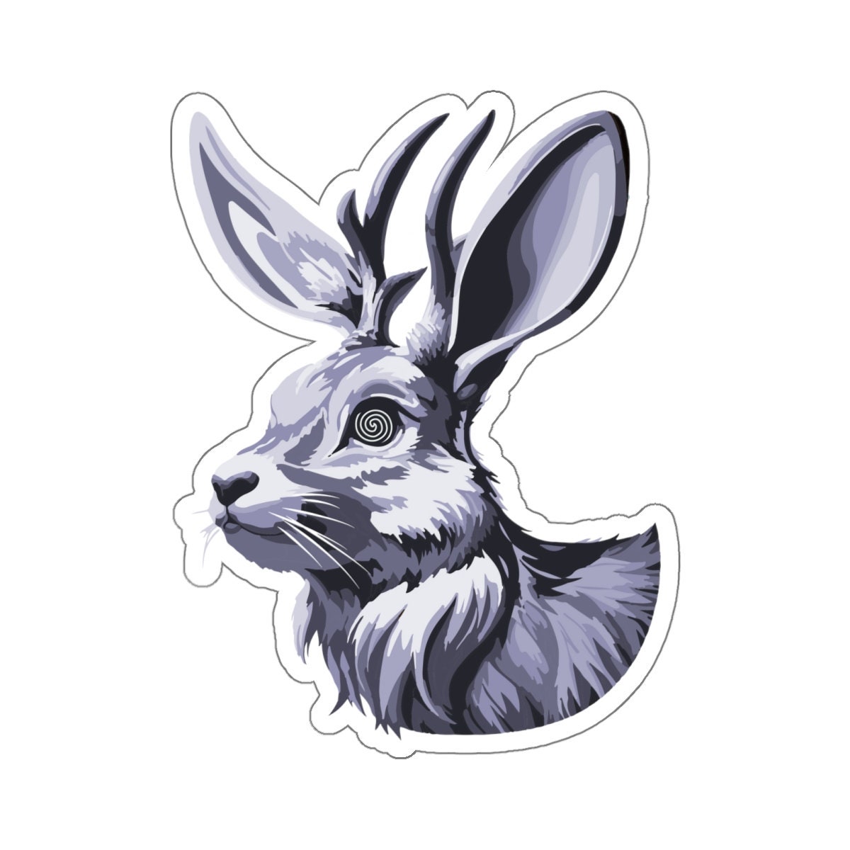 Jackalope Cryptid Sticker - Etsy