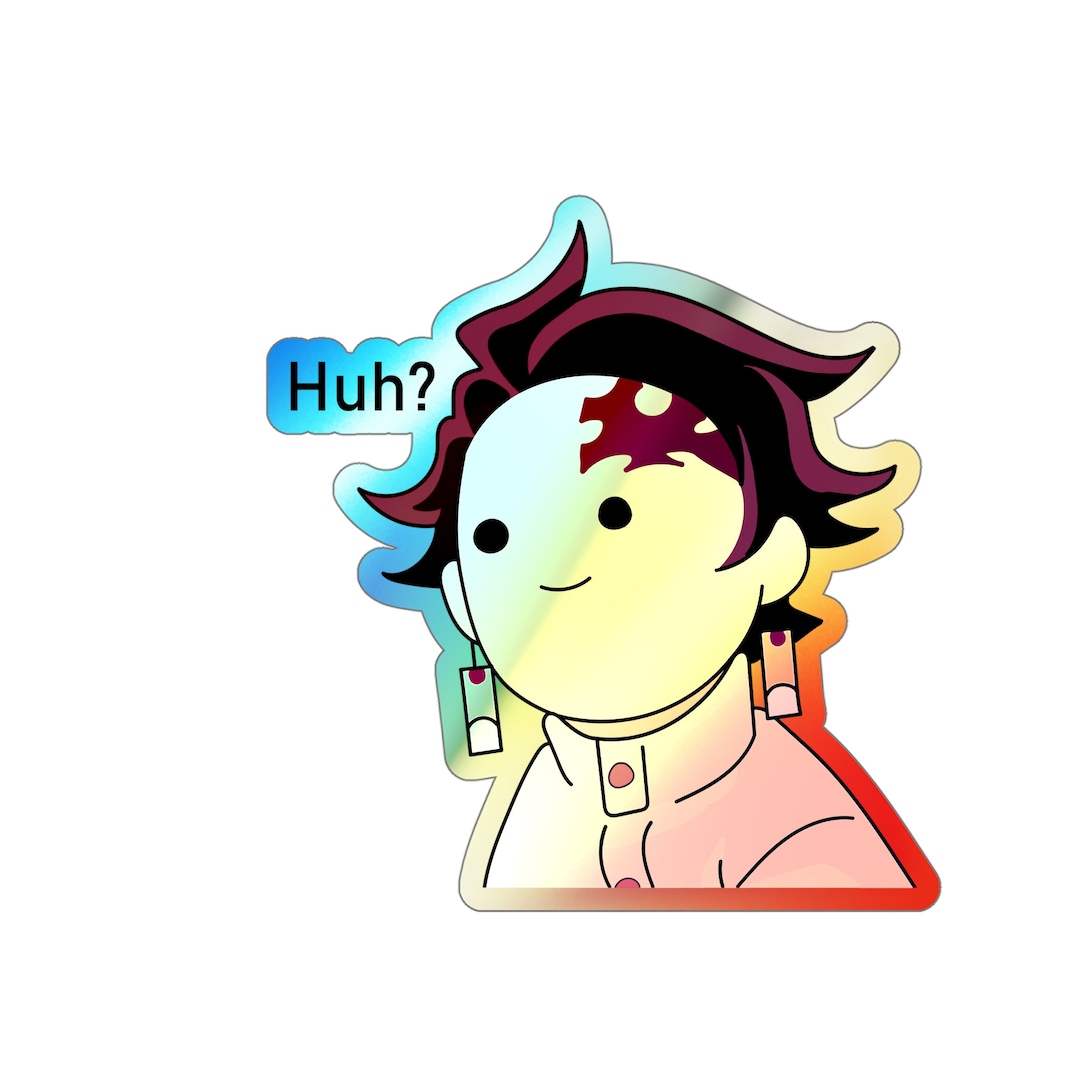 Demon Slayer Tanjiro Kamado Holographic Sticker | Cute Funny Tanjiro ...