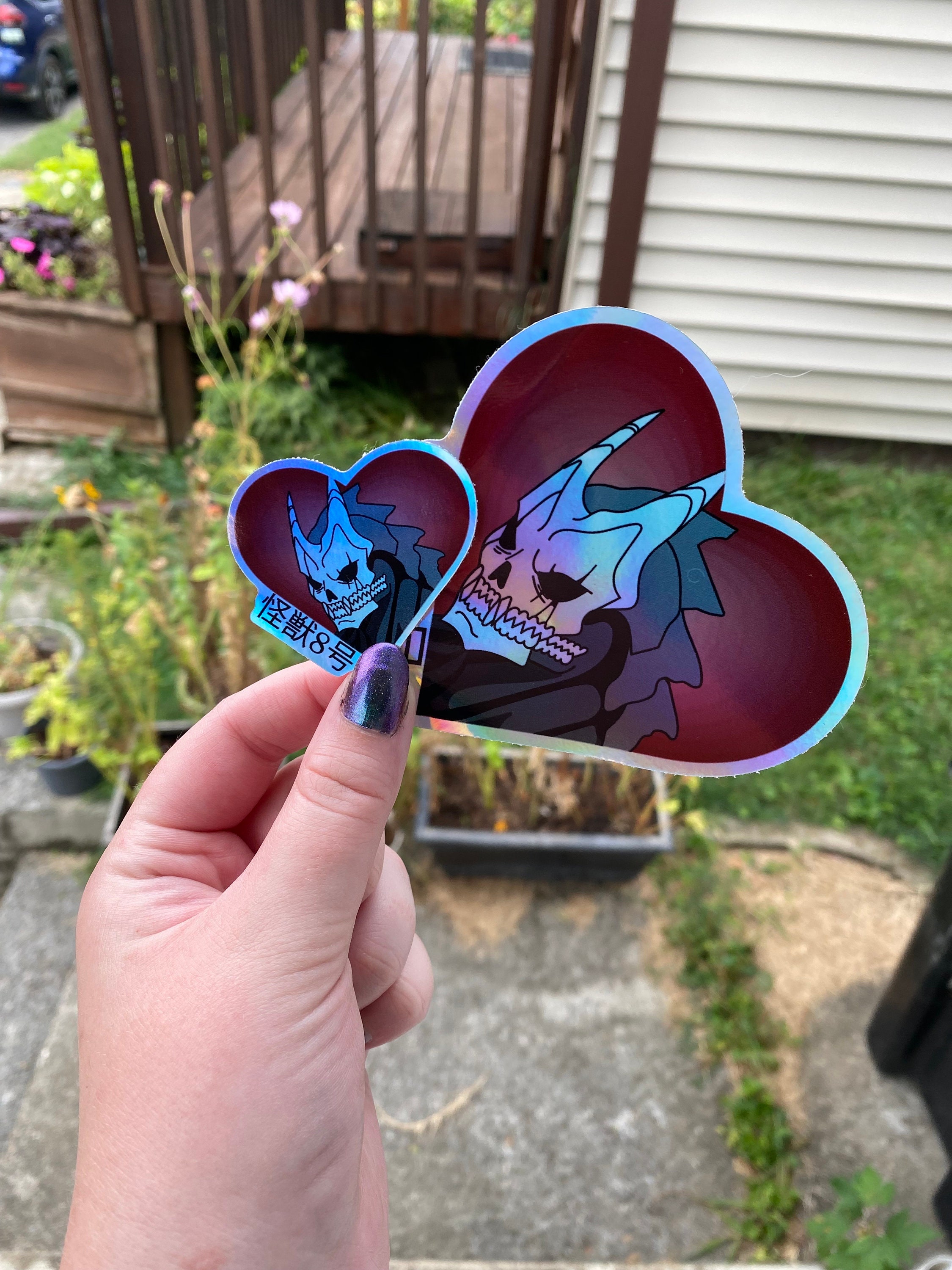 Kaiju No 8 Holographic Sticker Kafka Hibino Sticker Kaiju Fan Art Cute ...