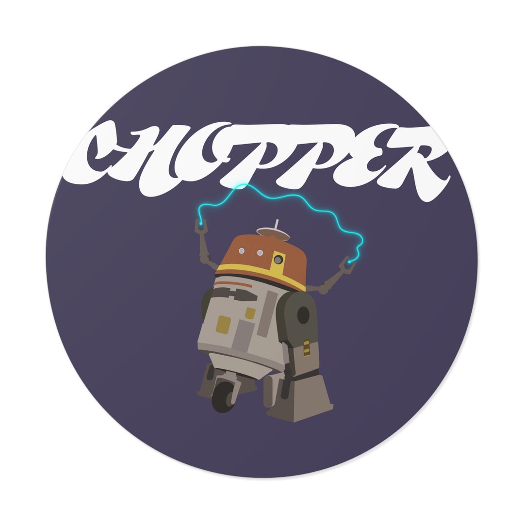 Chopper Sticker/ Droid for Rebels Start Wars Purple Background/ C1-10P ...