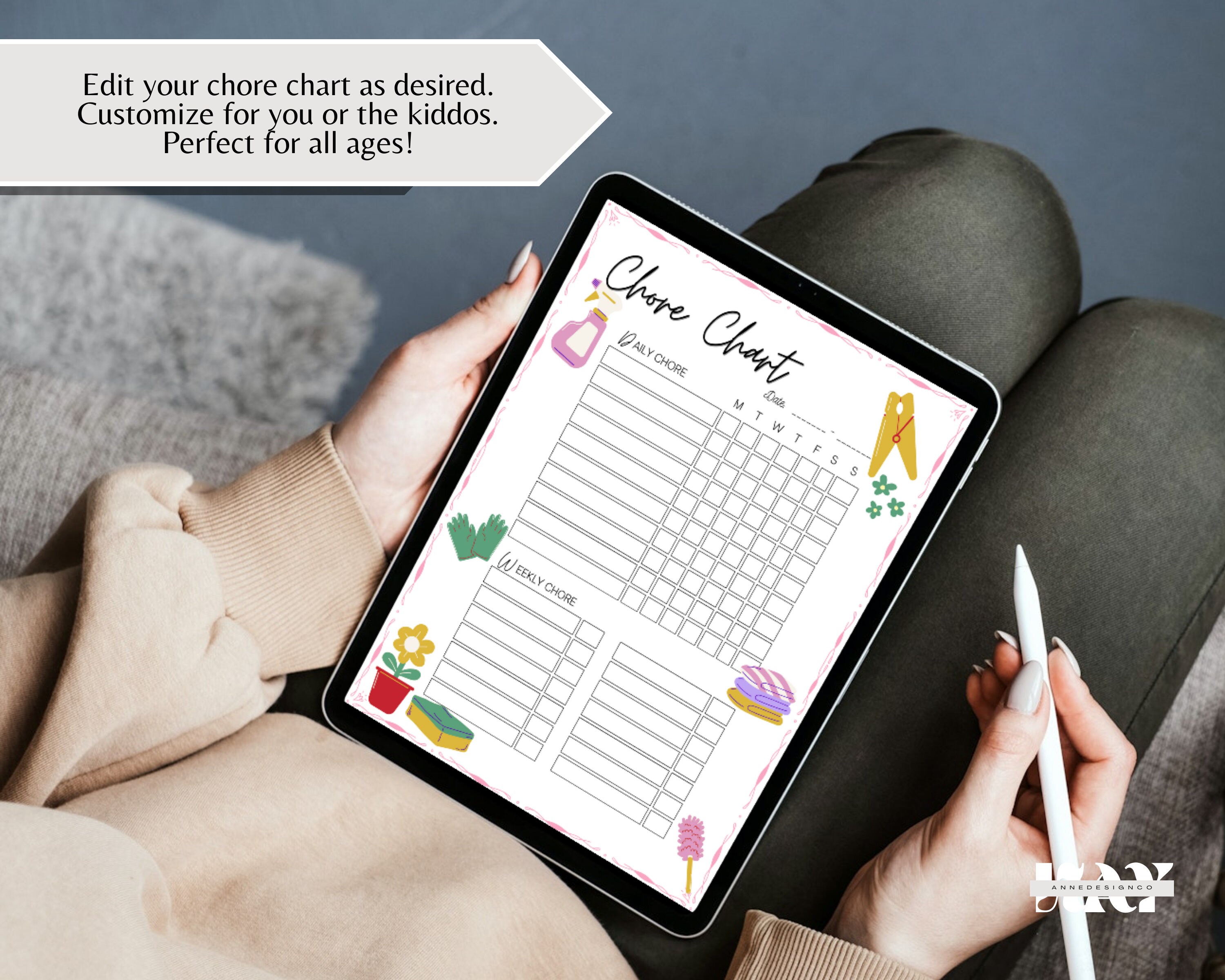 Chore Chart for Kids Kids Chores List Weekly Chore Chart - Etsy