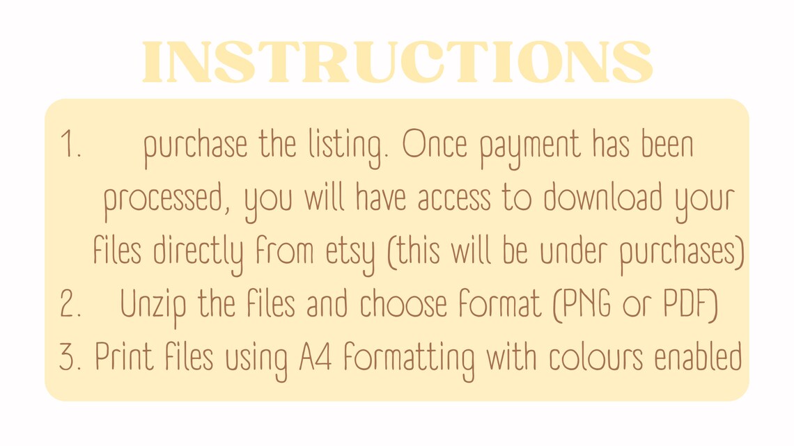 Yellow Plain Daily Planner Printable Planner Digital Planner Cute ...