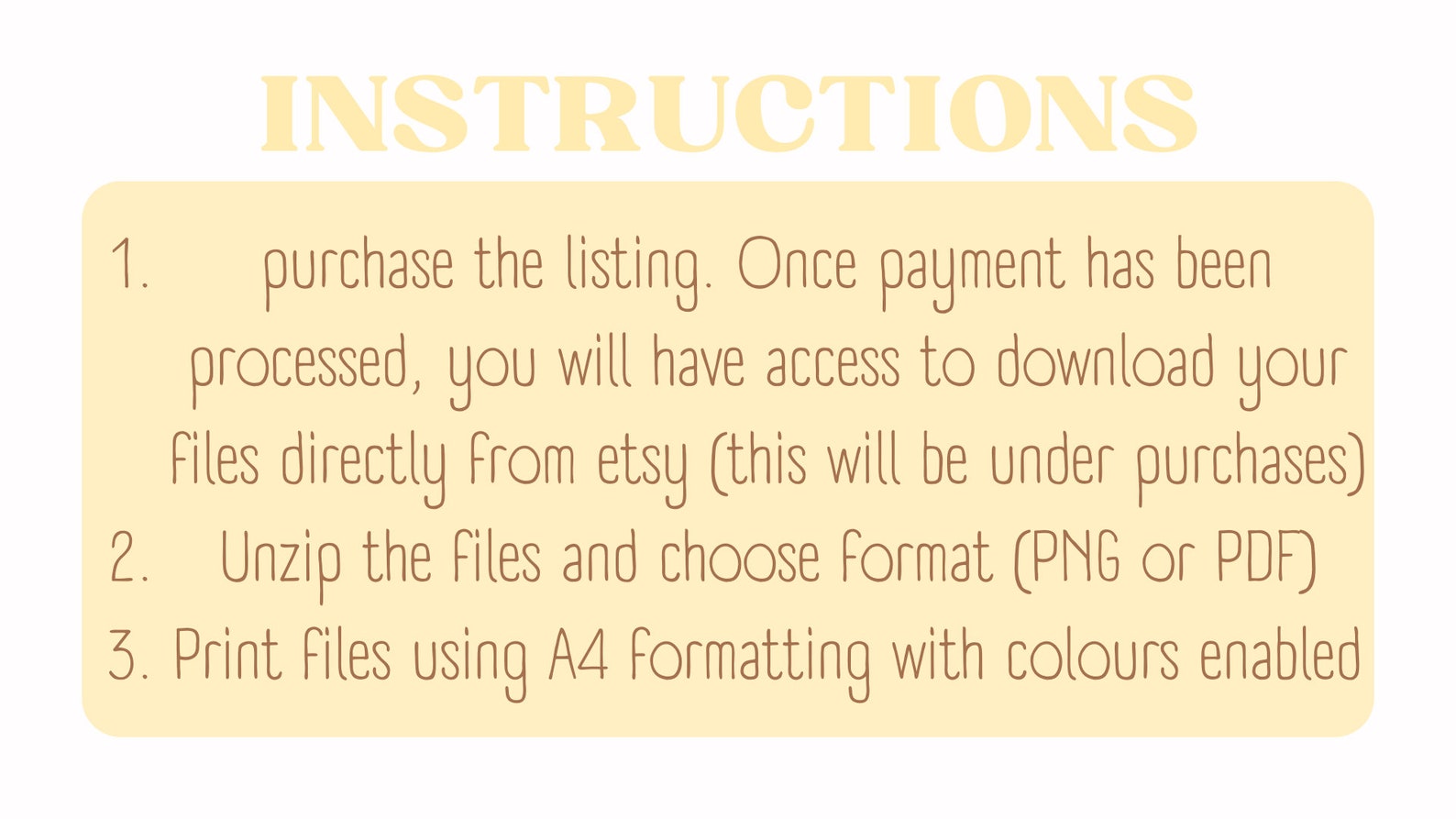 Yellow Plain Daily Planner Printable Planner Digital Planner Cute ...