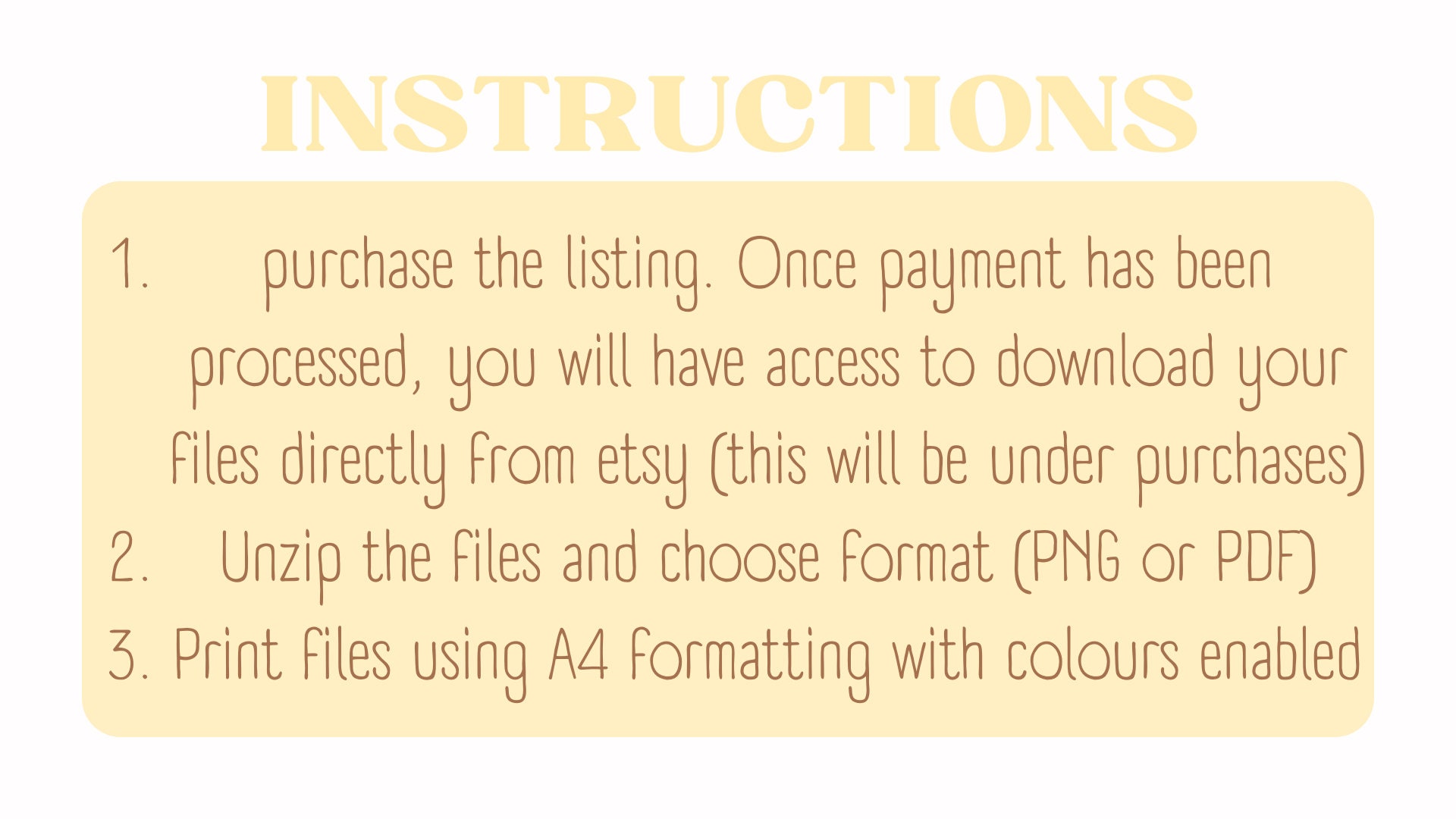 Yellow Plain Daily Planner Printable Planner Digital Planner Cute ...