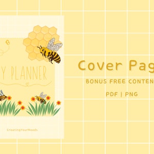 Bumble Bee Planners Printable Planner Digital Planner Yellow Diary ...