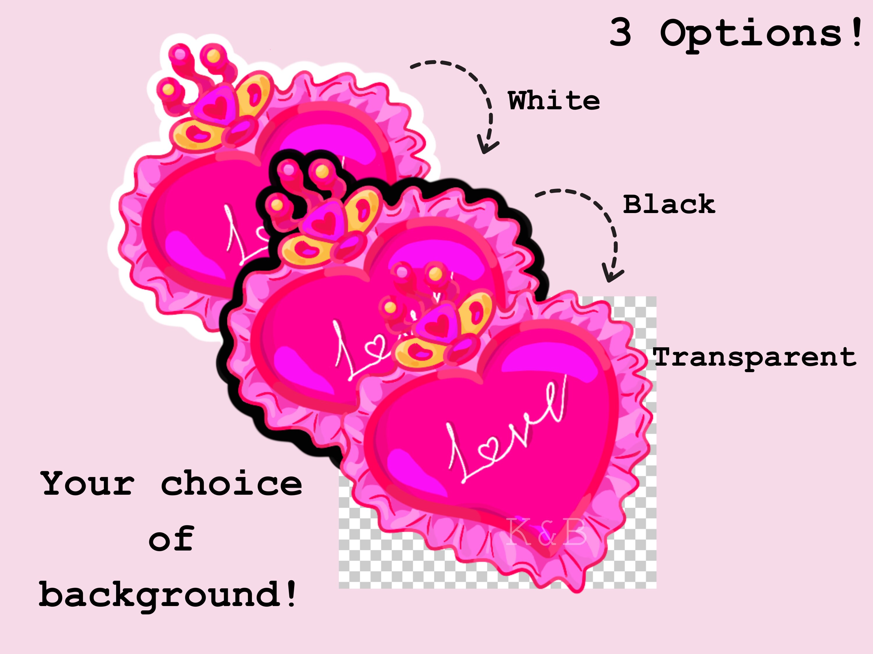 Cute Heart Themed Clipart PNG | Valentines Day Doodle Digital Designs ...
