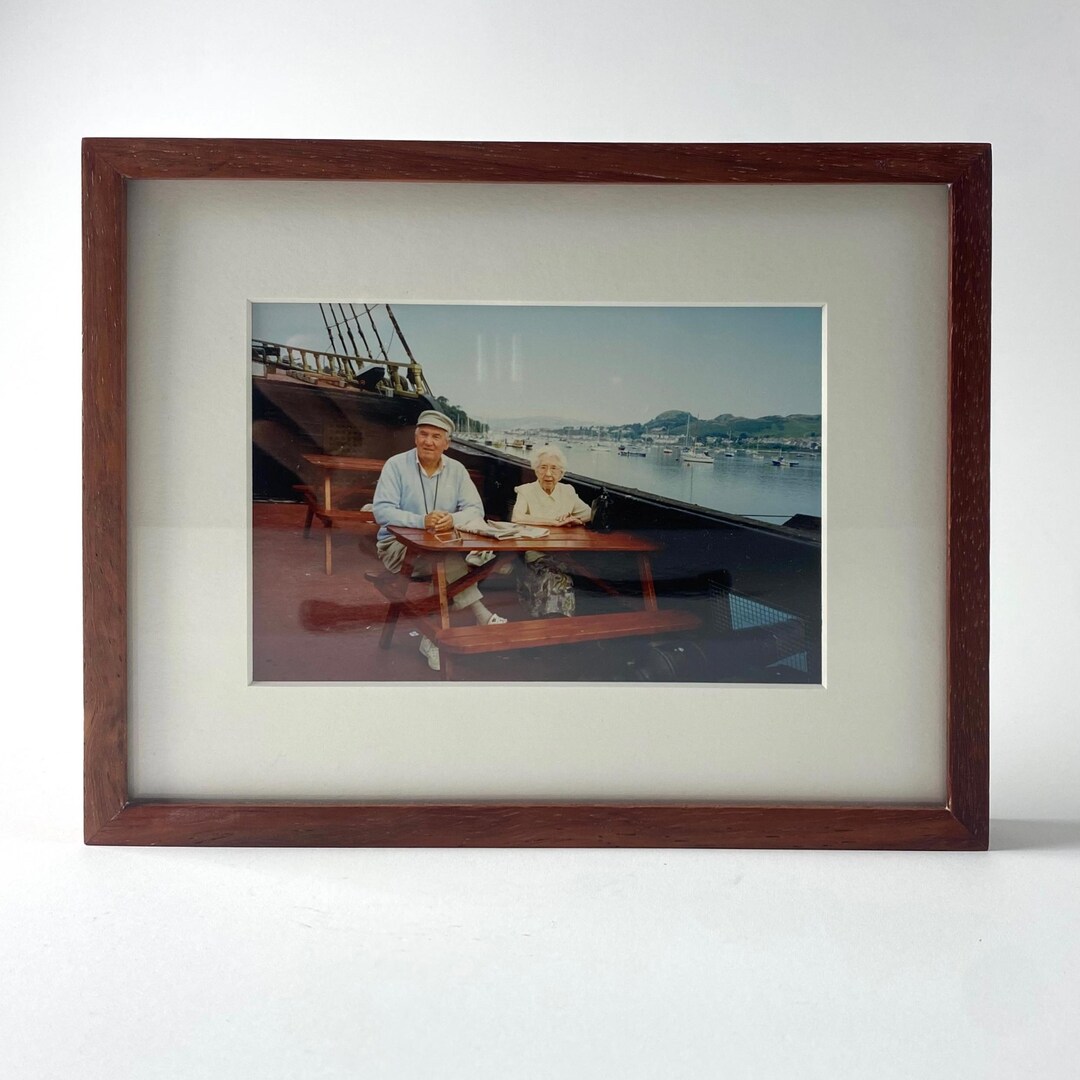 Vintage Color Photograph, Custom Hand-framed by Seller in a Padauk ...