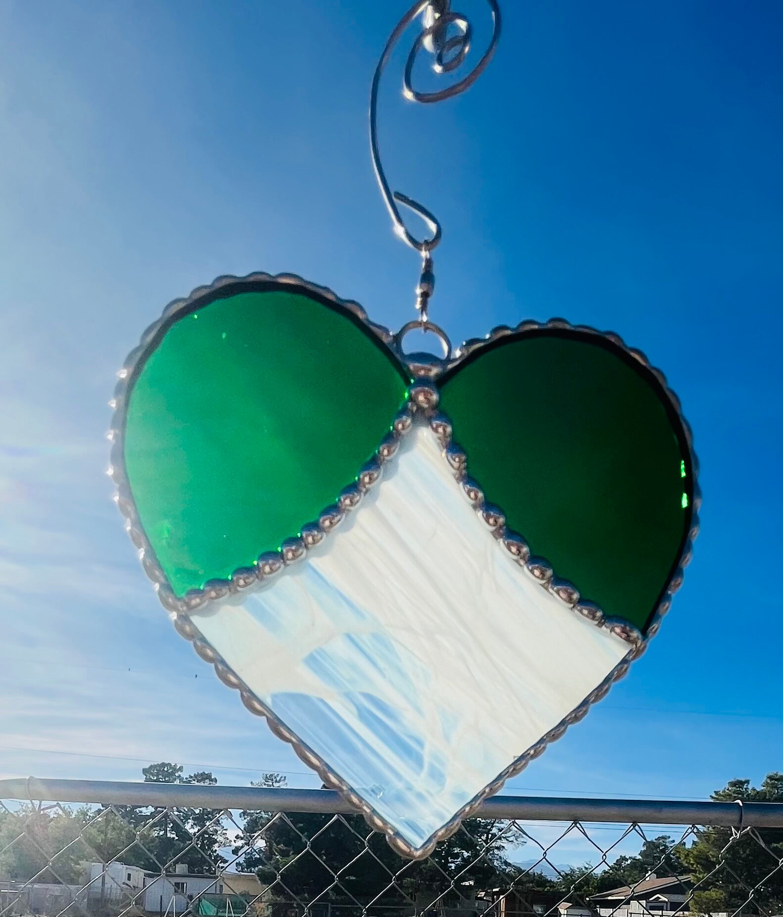 Handmade Stained Glass Hearts 4 X 4 Sun Catcher - Etsy