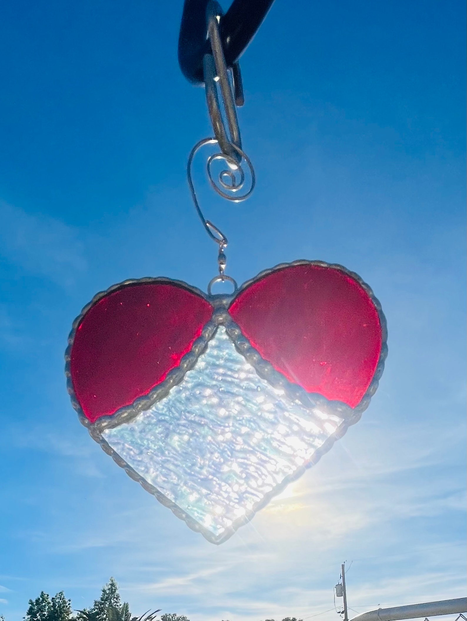 Handmade Stained Glass Hearts 4 X 4 Sun Catcher - Etsy