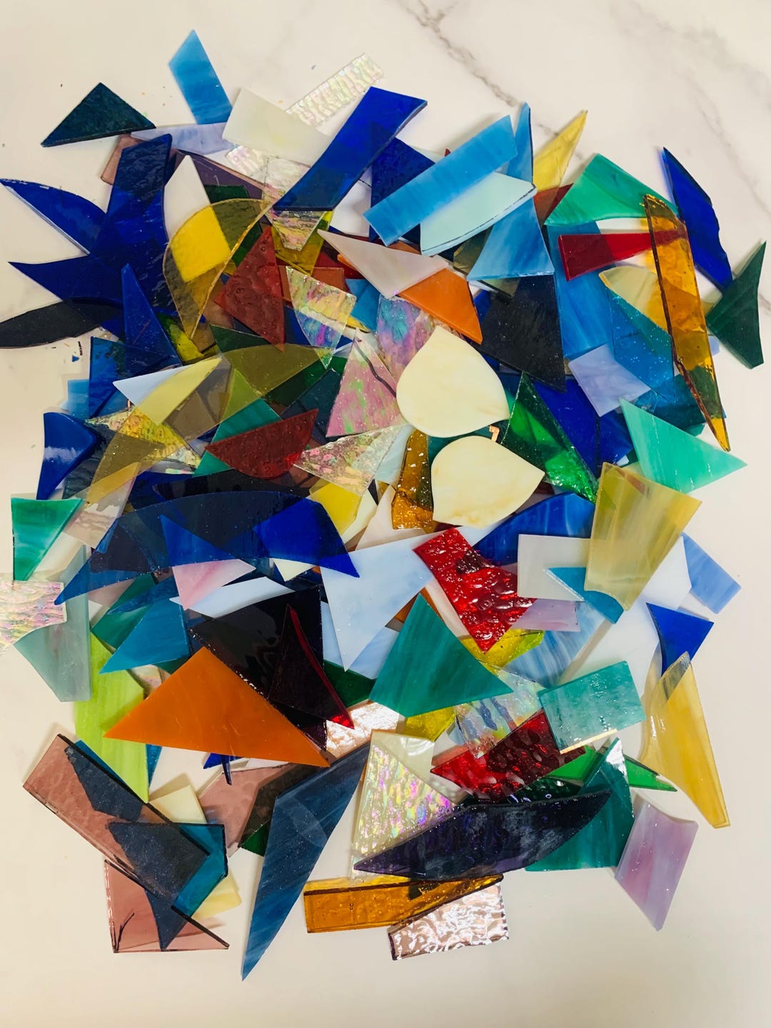 3 Lbs Stained Glass Scraps - Etsy