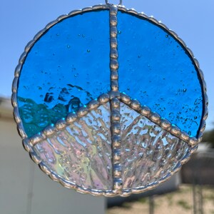 Stained Glass Handmade Peace Sign - Etsy