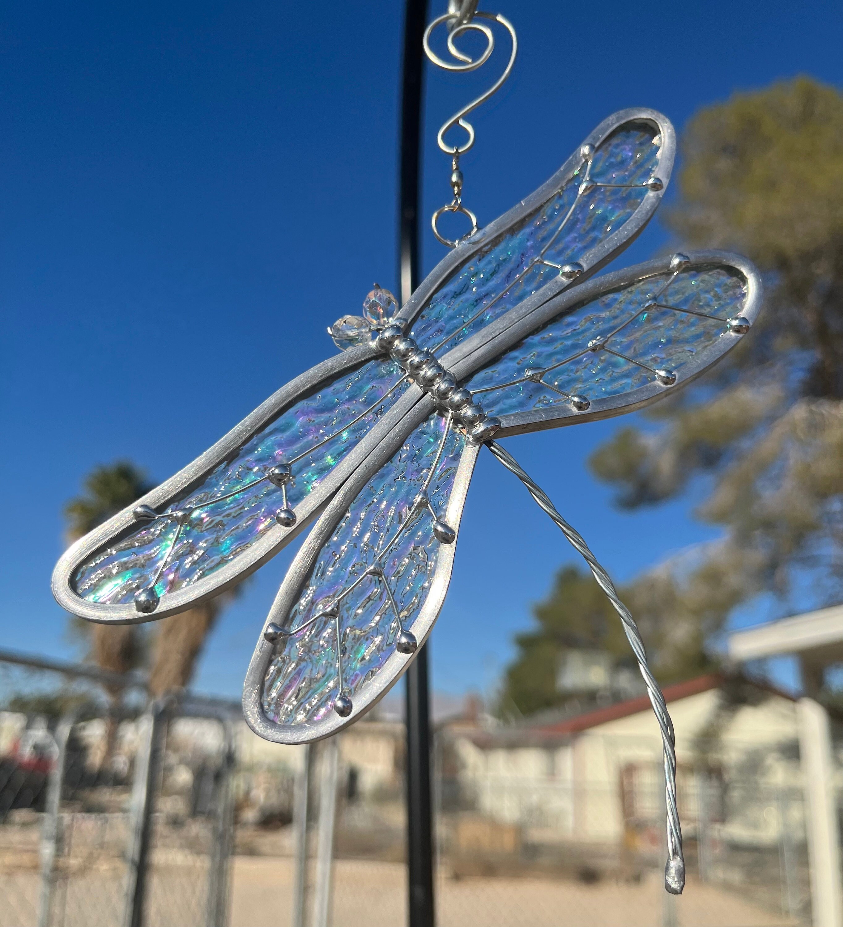Stained Glass Suncatcher Dragonfly - Etsy
