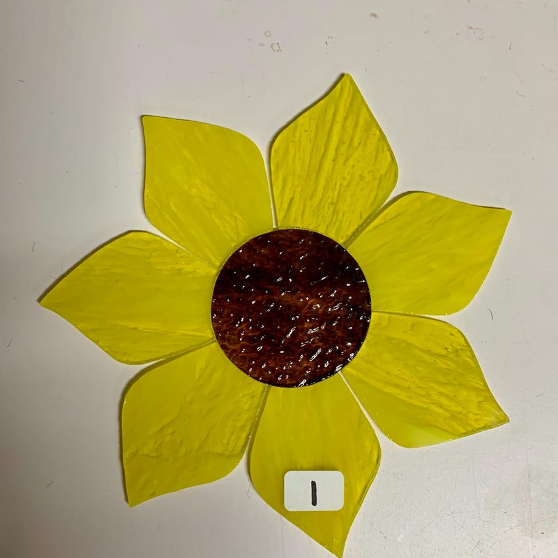 Glass Sunflower - Etsy