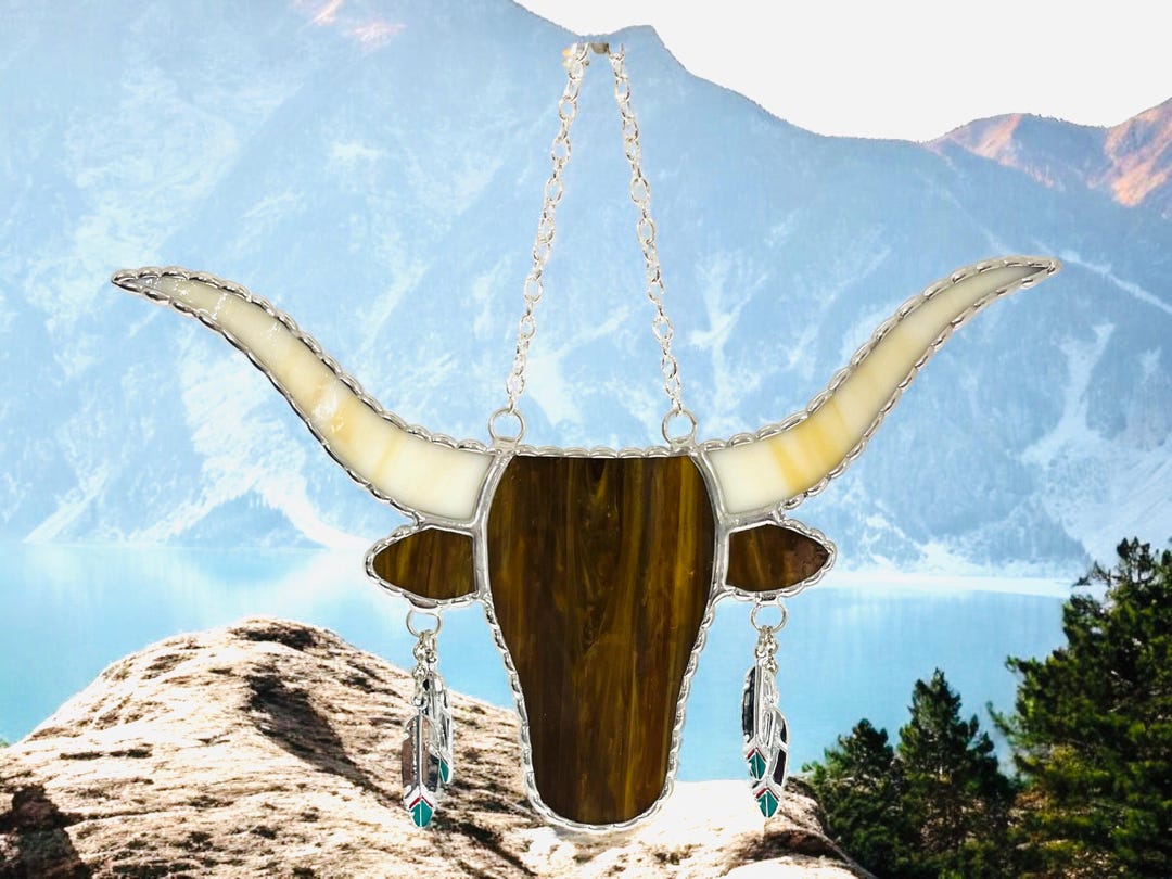 Stained Glass Longhorn - Etsy