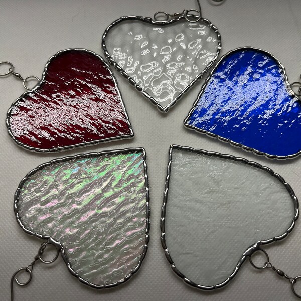 Stained Glass Suncatcher Heart - Etsy