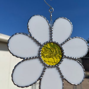 Stained Glass Handmade Daisy - Etsy
