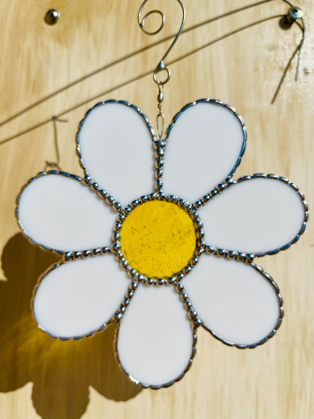 Stained Glass Handmade Daisy - Etsy