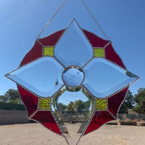 Large Stained Glass Window Hanging - Etsy