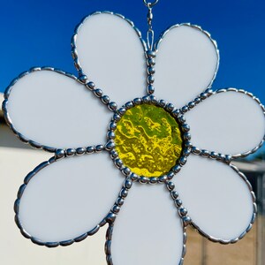 Stained Glass Handmade Daisy - Etsy