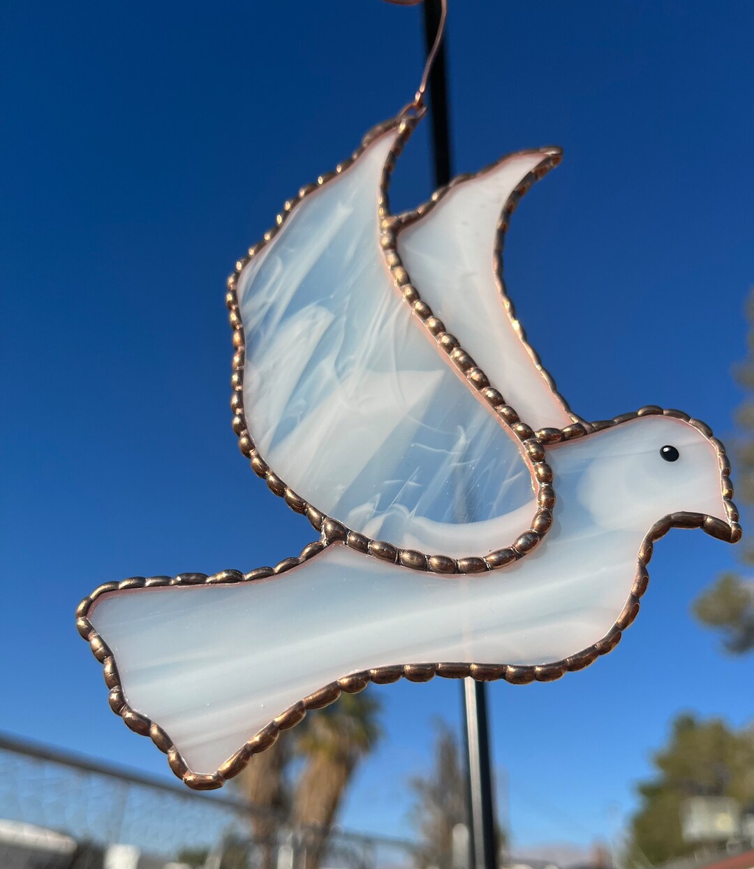 Stained Glass Dove Suncatcher - Etsy