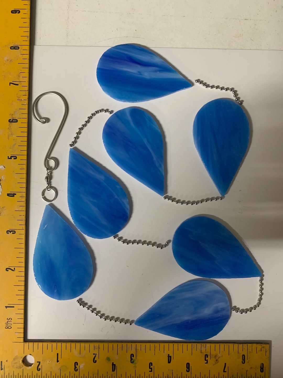 Pre-cut Stained Glass 7 Raindrop Kit - Etsy