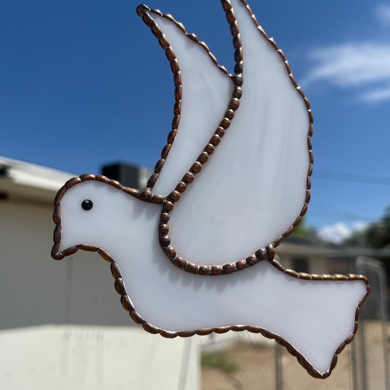 Stained Glass Dove - Etsy