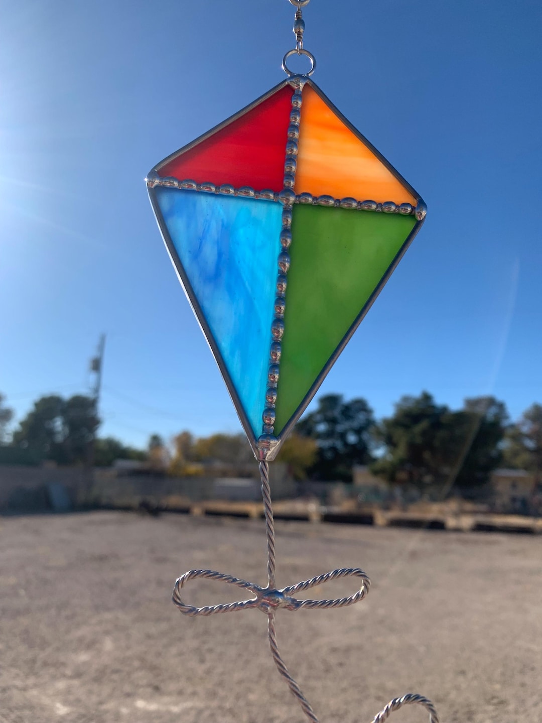 Stained Glass Kite Sun Catcher - Etsy