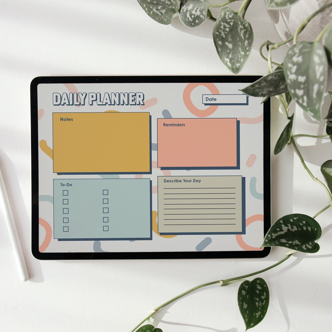 Digital Daily Planner - Etsy
