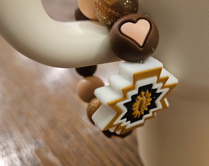 Beaded Handmade Cup Charm Decoration for Handled Cup Trendy Tumbler ...