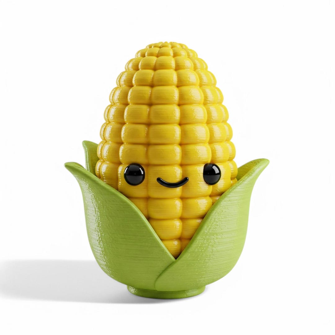 Cute Corn STL File for 3D Printing, Cute Corn, 3D Printed Screaming ...