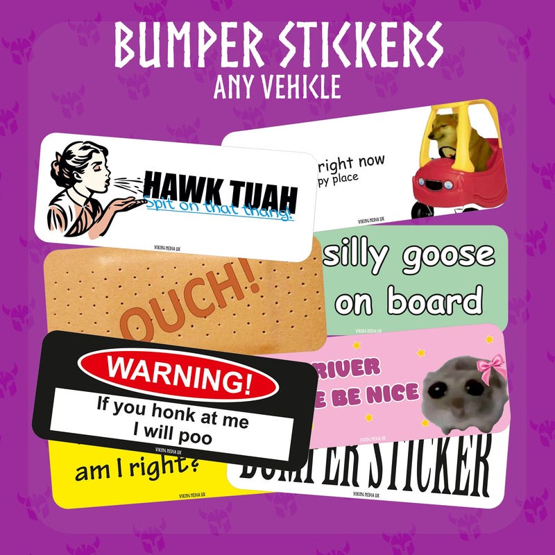 Car Bumper Sticker - Etsy