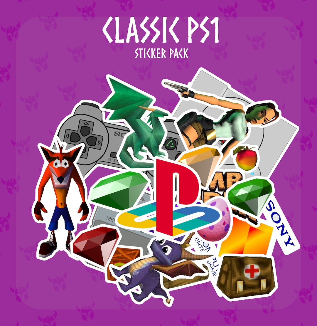 Classic PS1 Sticker Pack Relive Your Childhood - Etsy