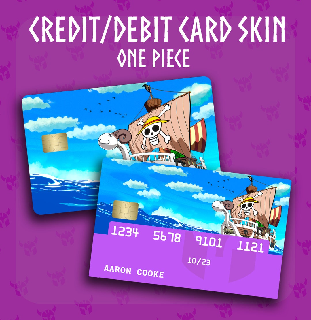 One Piece Credit Card Skin - Etsy