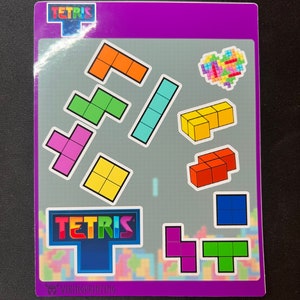 Retro Tetris Sticker Sheet You've Been Tetris-ized - Etsy
