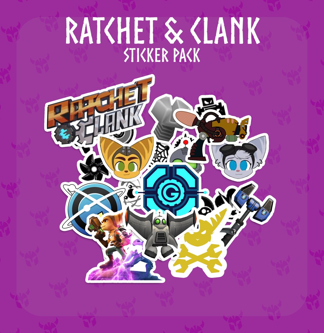 Ratchet and Clank Sticker Pack: Blast off With Galactic Designs - Etsy