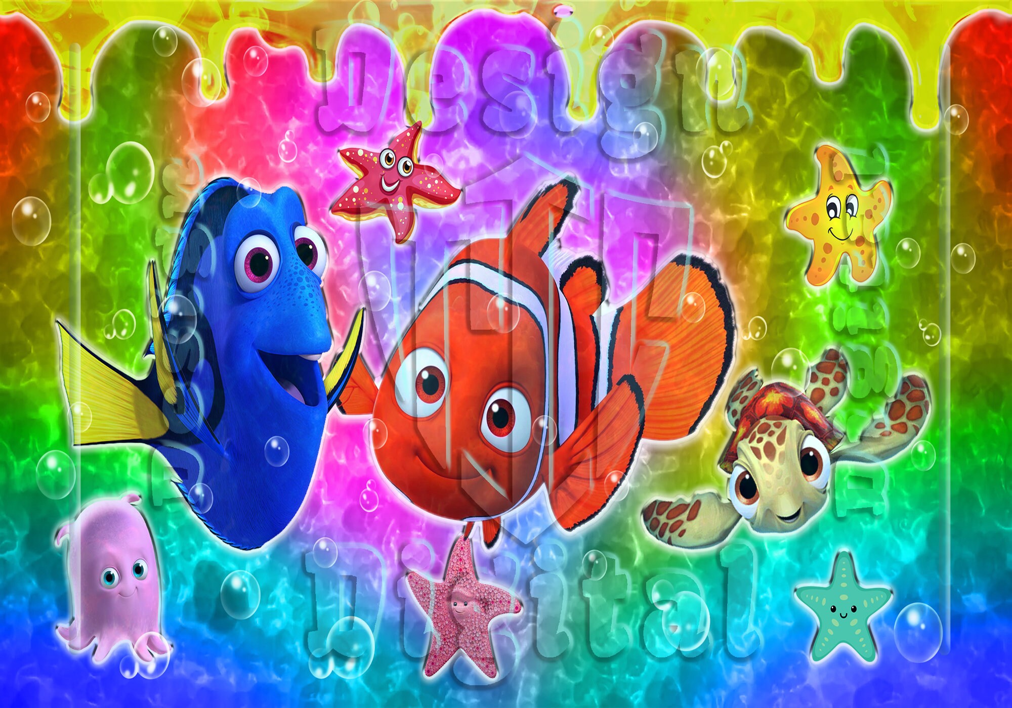 Nemo Sippy 12oz Tumbler Design, Sublimation Design, Kids Cup Design ...