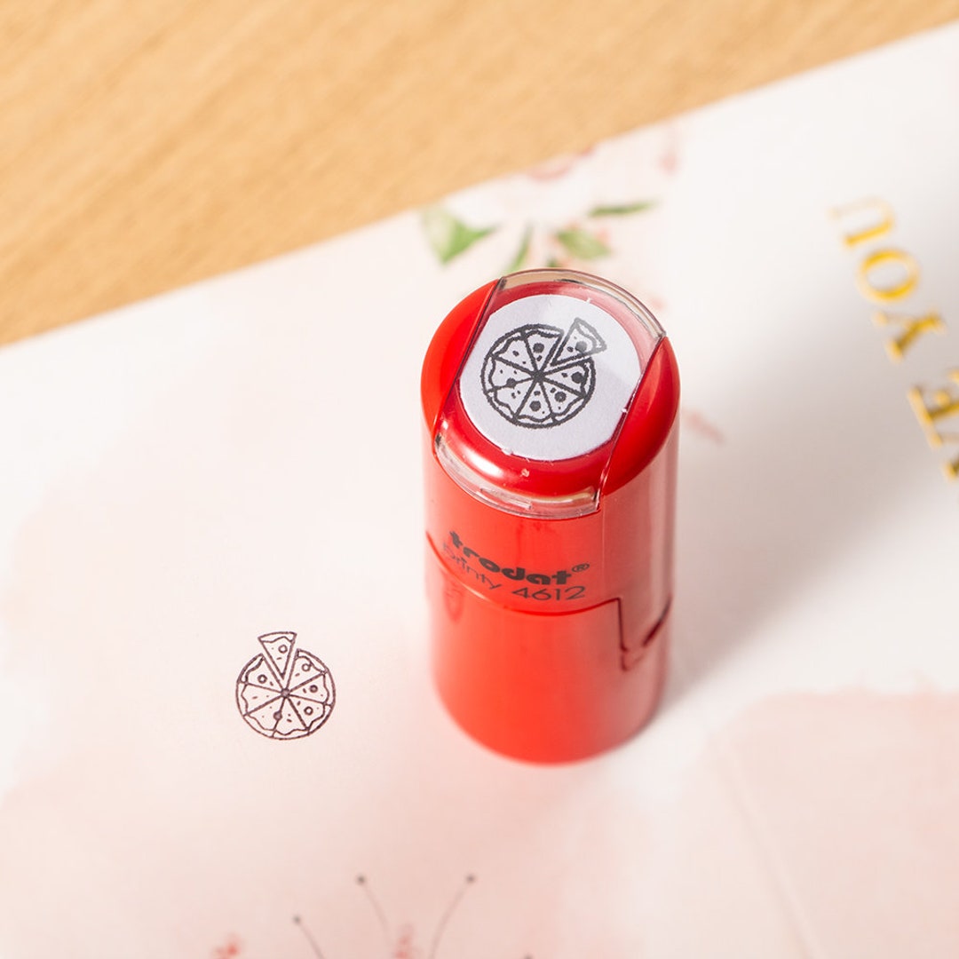 Custom Pizza Stamp Pizza Stamp Custom Loyalty Card Stamp - Etsy