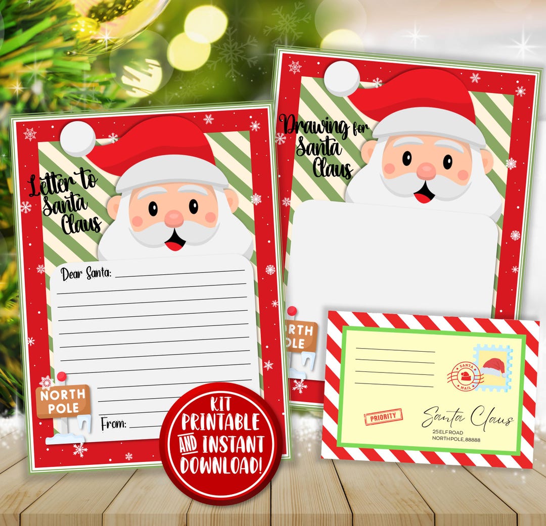 Carta a Santa / Carta Para Santa / Carta Para Niños a Santa / Descarga ...