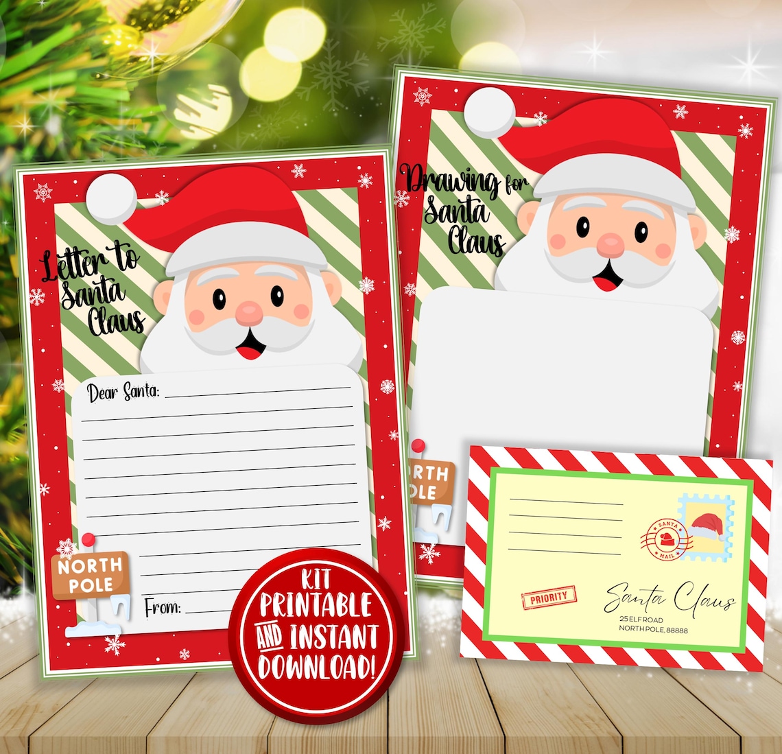 Carta a Santa / Carta Para Santa / Carta Para Niños a Santa / Descarga ...