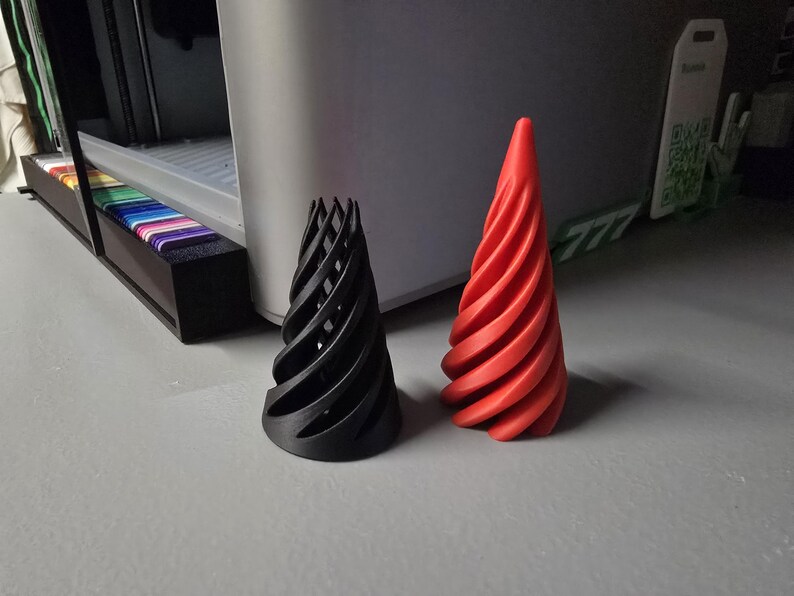 3D Impossible Cone Spiral Fidget STL Print File, 3D Printable Stress ...