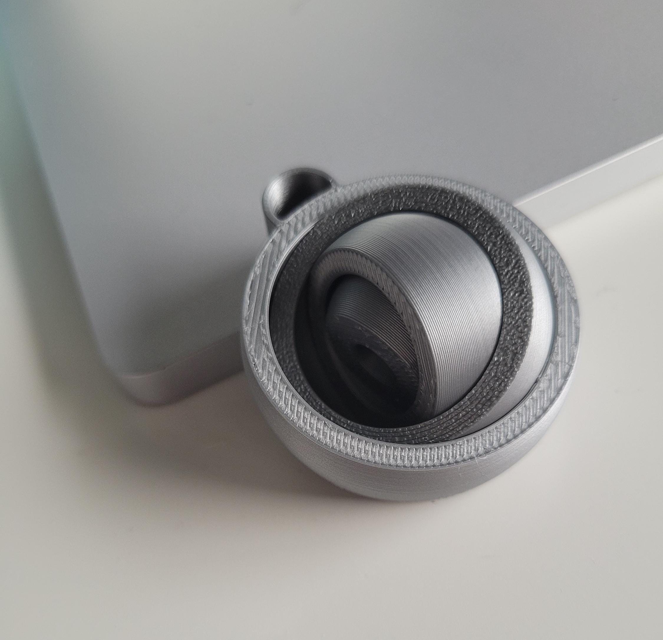 Gyroscope Fidget 3D STL Print File, 3D Stress Relief Spinner Keychain ...