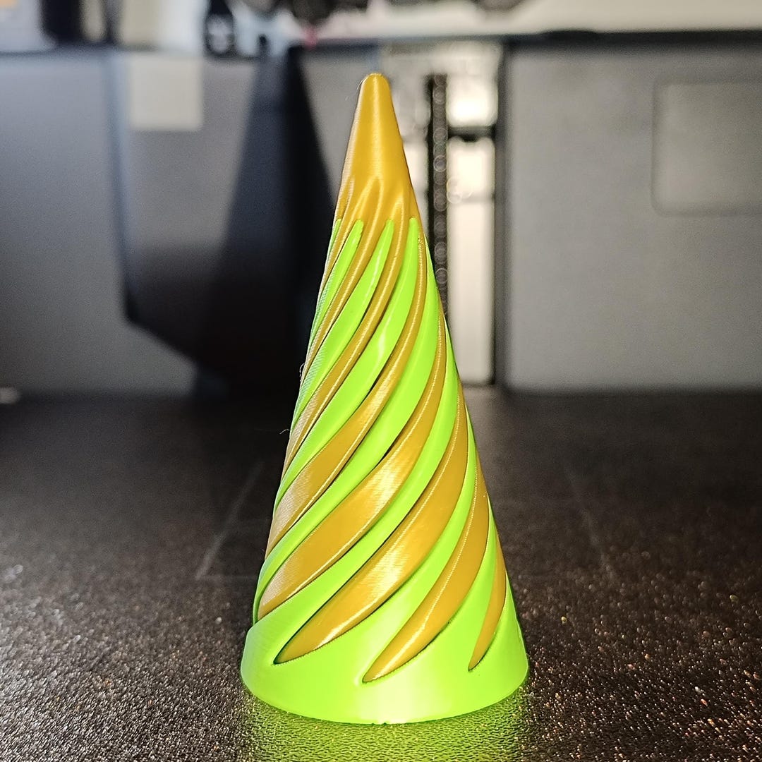 3D Impossible Cone Spiral Fidget STL Print File, 3D Printable Stress ...