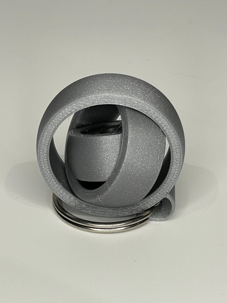 Gyroscope Fidget 3D STL Print File, 3D Stress Relief Spinner Keychain ...