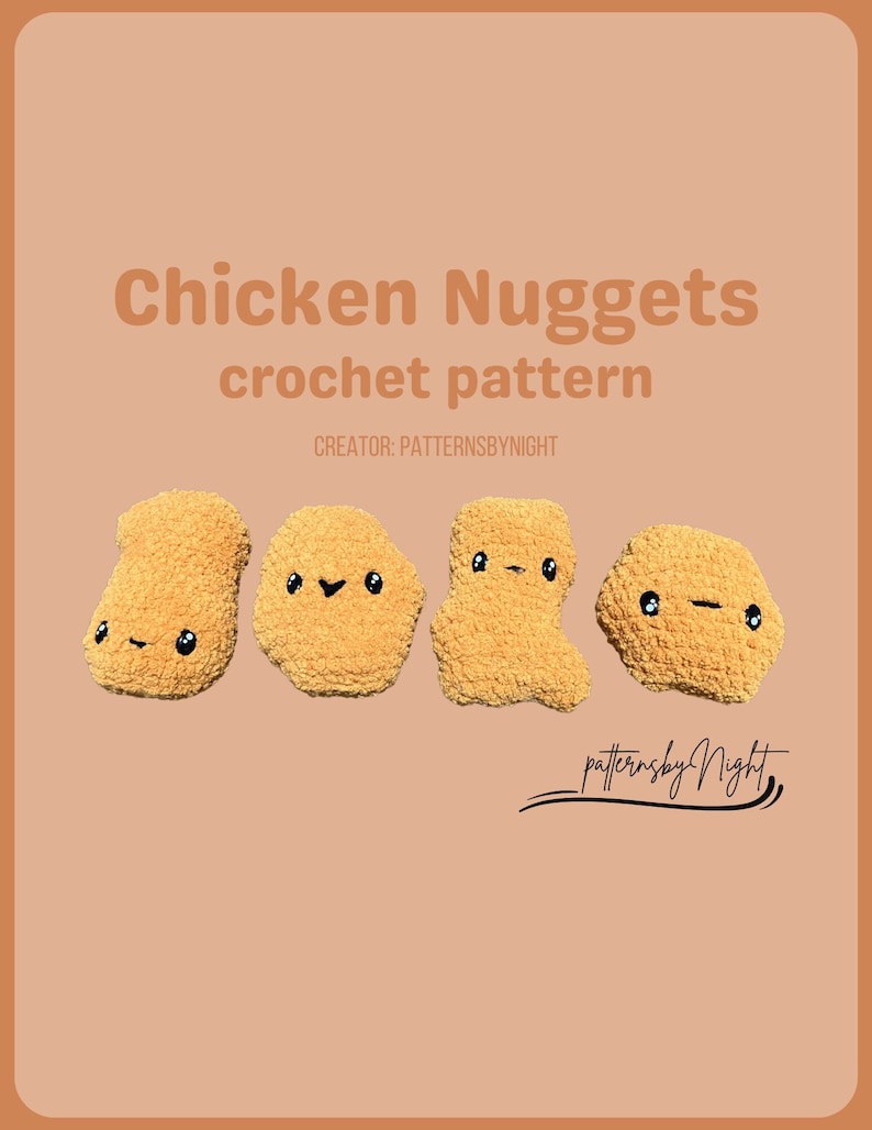 Chicken Nuggets - Crochet *PATTERN ONLY* - Etsy