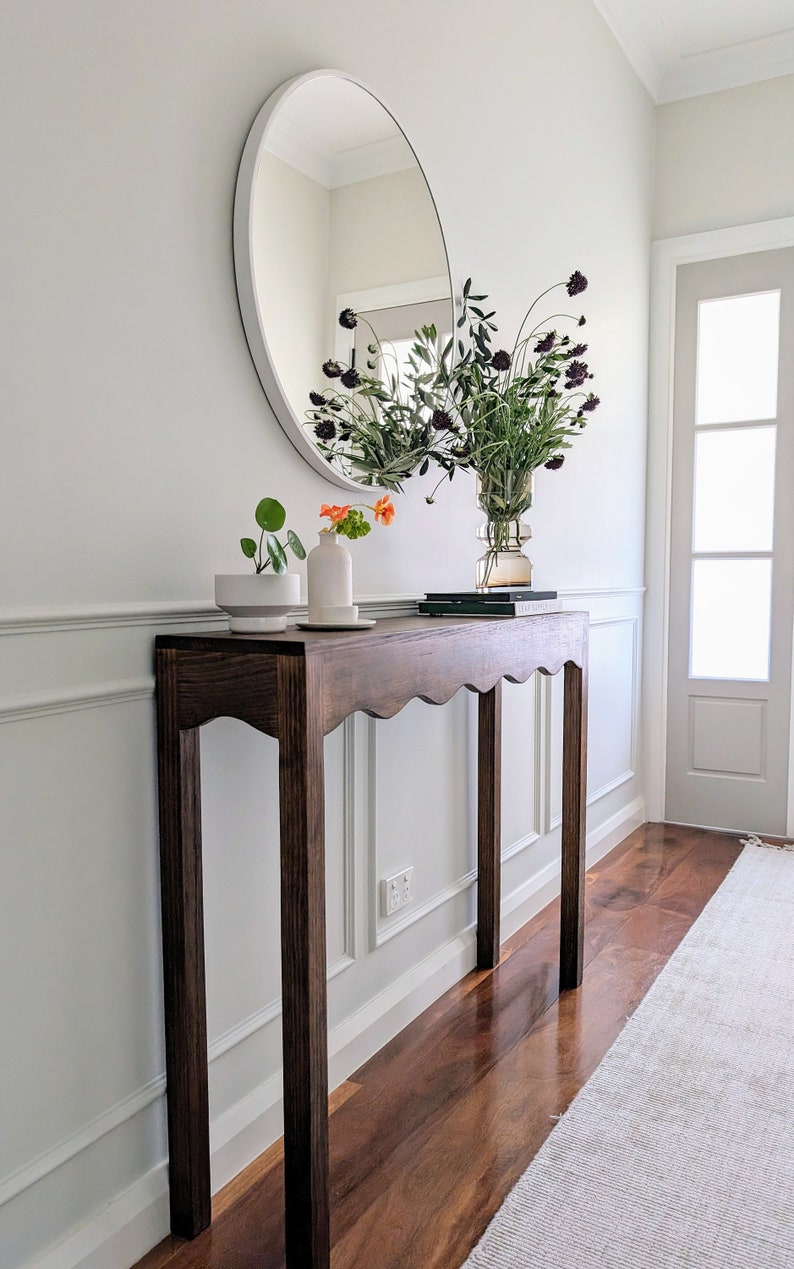 Bespoke Hallway Console Table With Curves - Etsy Australia