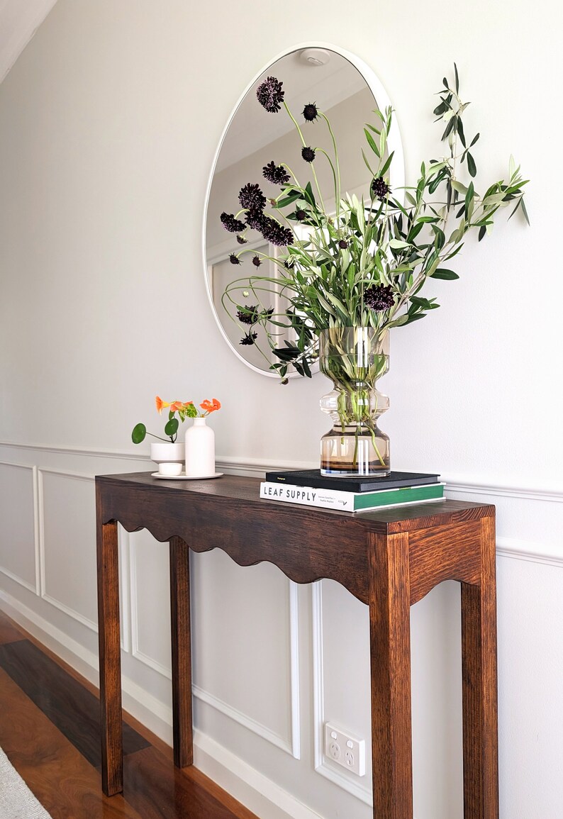 Bespoke Hallway Console Table With Curves - Etsy Australia