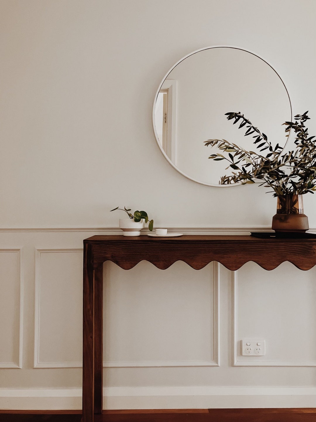 Bespoke Hallway Console Table With Curves - Etsy Australia